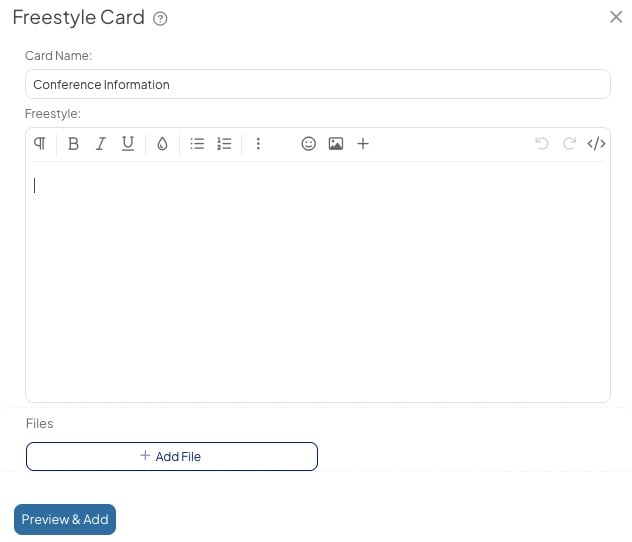 Freestyle Cards