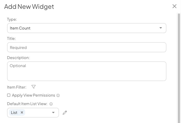 Widget Cards