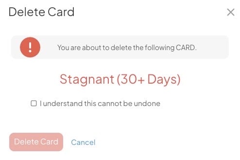 Delete a Card