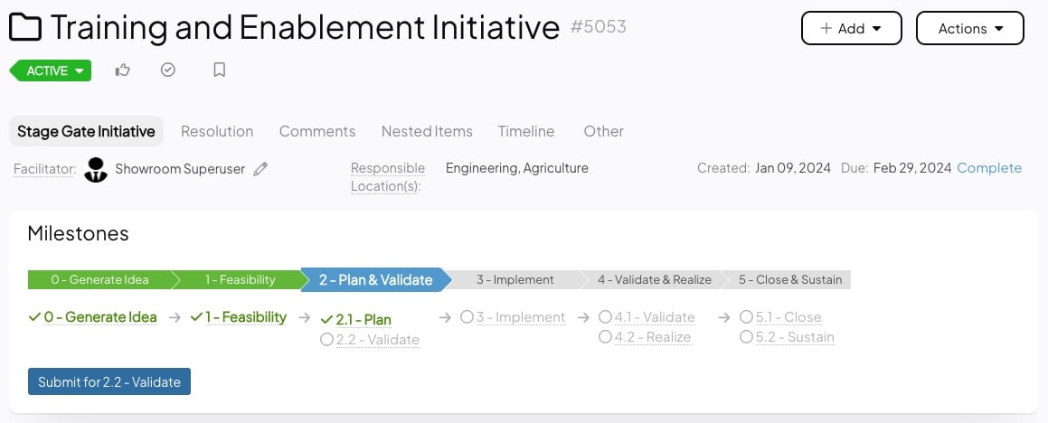 The Milestones Module