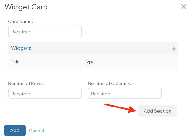 Widget Cards